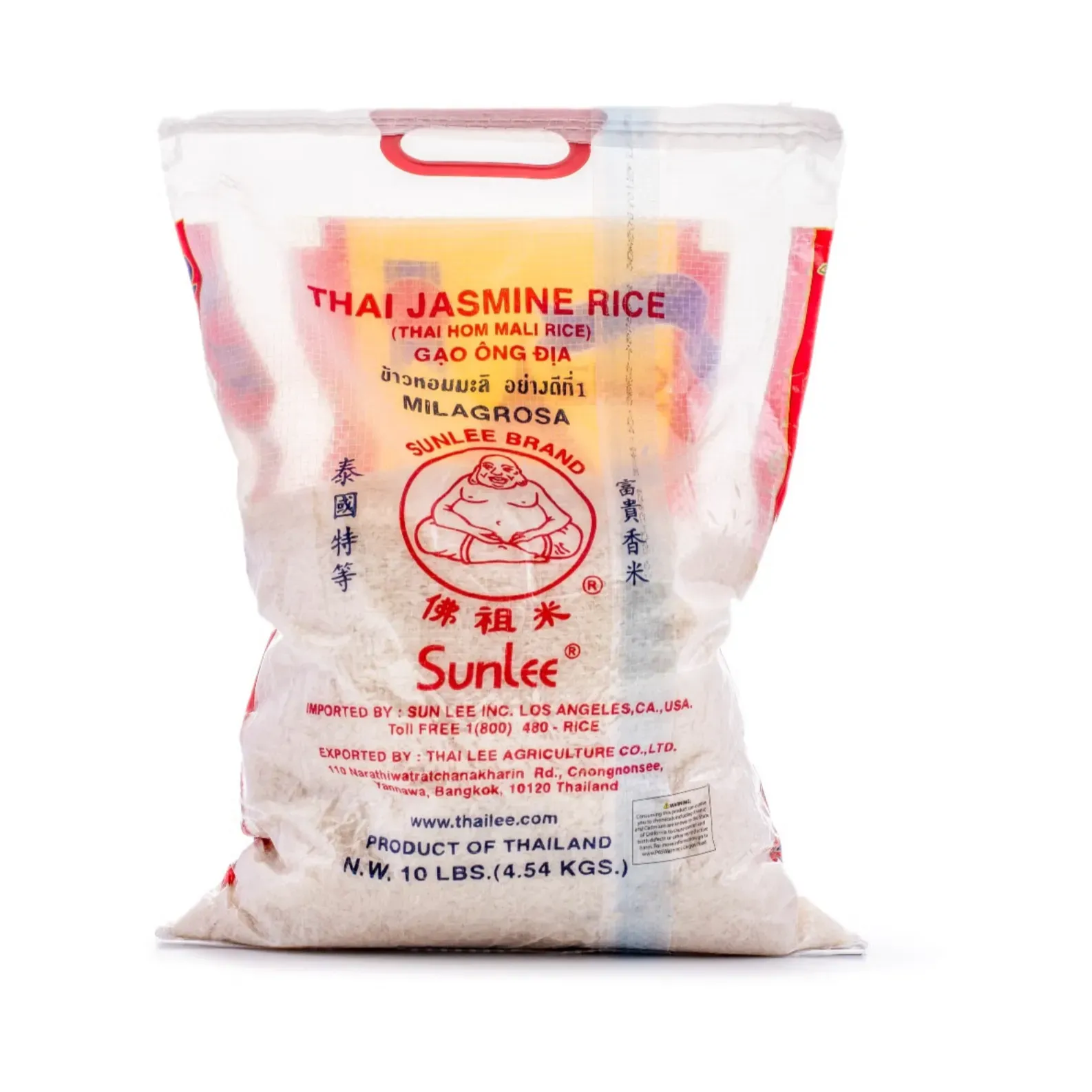 Sunlee Thai Jasmine Rice 10 lb | Dakoli