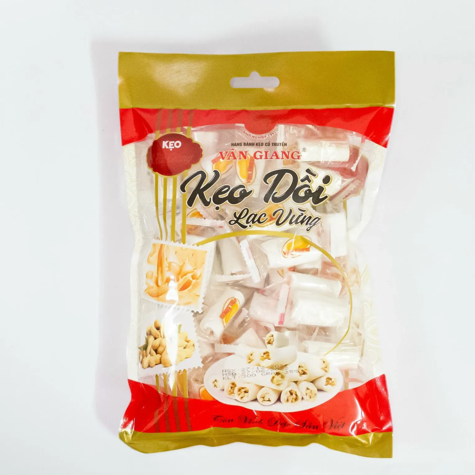 Peanut Candy (Kẹo Dồi Lạc / Kẹo Kéo) - 5.6oz | Dakoli
